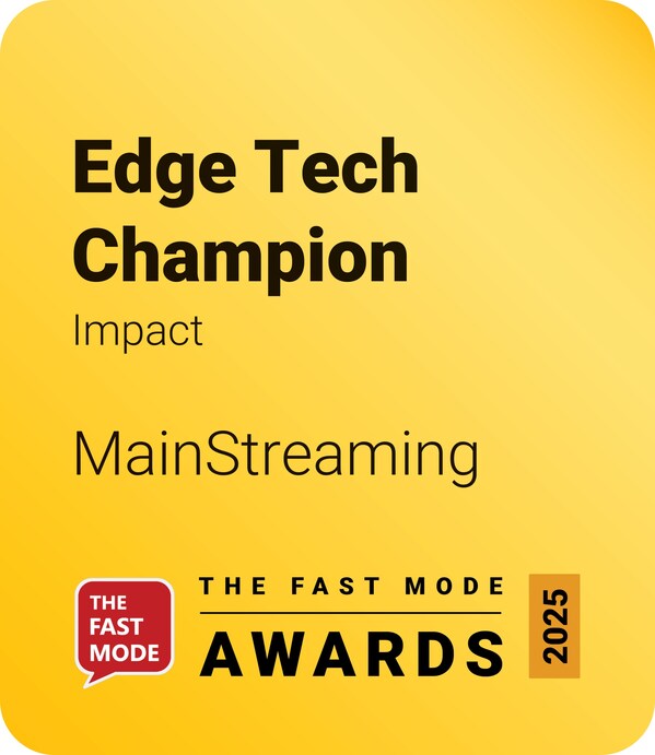 MainStreaming has been officially recognized as a winner in the "Edge ...
