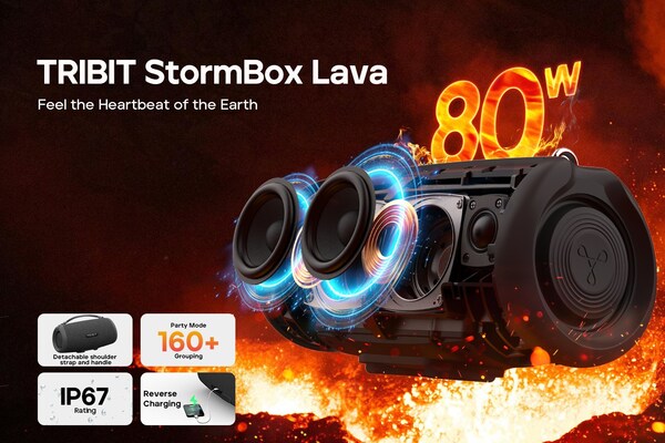 TRIBITがStormBox Lavaスピーカーを発表: パワー、パフォーマンス、ポータビリティがひとつに | Cube ニュース
