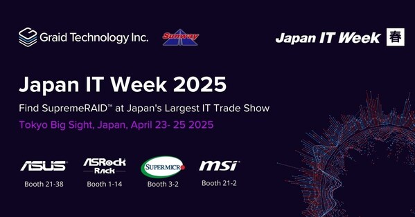Graid Technology、画期的なGPU RAIDイノベーションを「Japan IT Week 春 2025」に出展 | Cube ニュース
